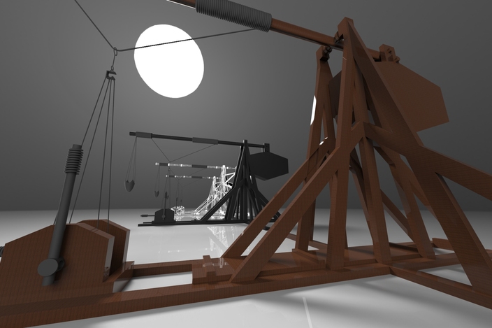 Trebuchet - Rhino, STEP / IGES - 3D CAD model - GrabCAD