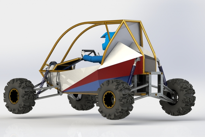BAJA SAE PROJECT - - 3D CAD model - GrabCAD