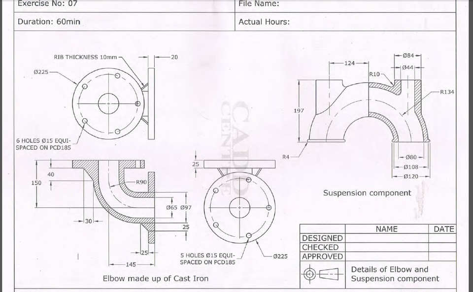 2D Practice Drawings 3D CAD Model Library GrabCAD, 60% OFF