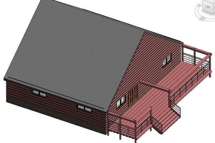 Log Cabin - Autodesk Revit - 3D CAD model - GrabCAD