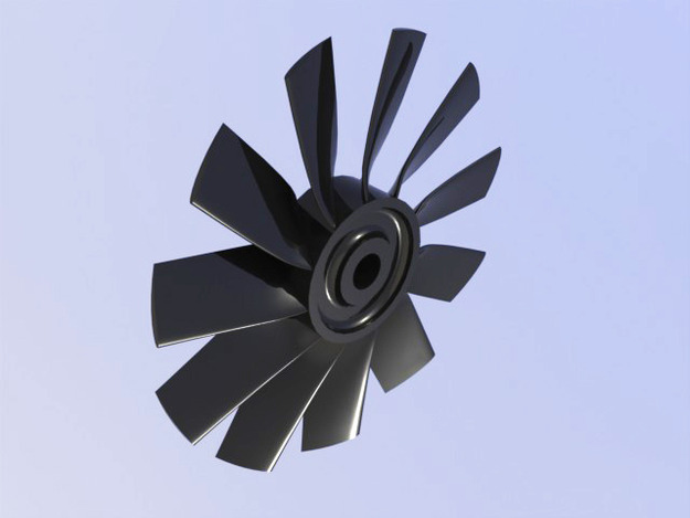 120mm EDF fan - CATIA, STL, STEP / IGES, SOLIDWORKS - 3D CAD model ...