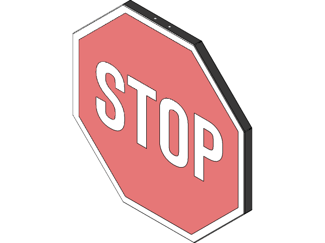 Priority Sign 207 | 3D CAD Model Library | GrabCAD