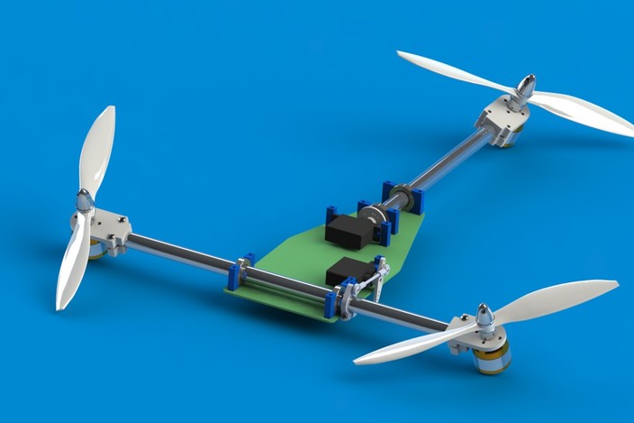 Tricopter-Plane prototype