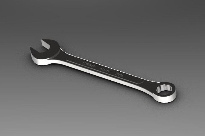 Forged Spanner - SOLIDWORKS - 3D CAD model - GrabCAD