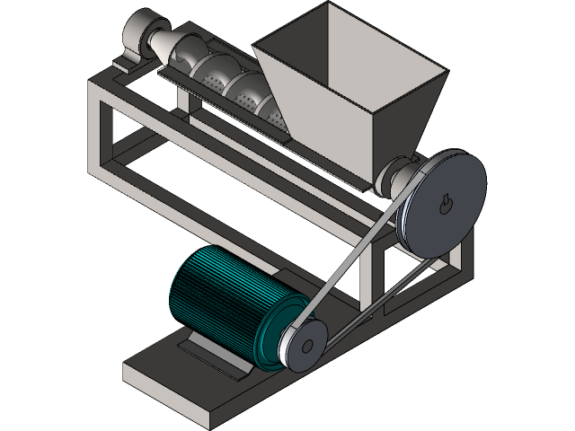 EXTRUDER MACHINE(SIMPLE) | 3D CAD Model Library | GrabCAD