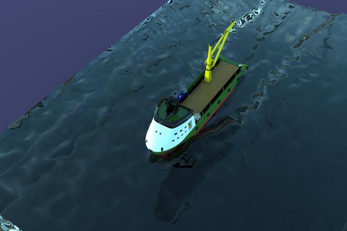 concept offshore vessel - - 3D CAD model - GrabCAD