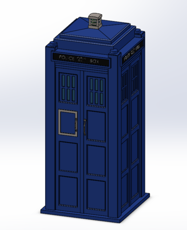 Tardis - STL, SOLIDWORKS - 3D CAD model - GrabCAD