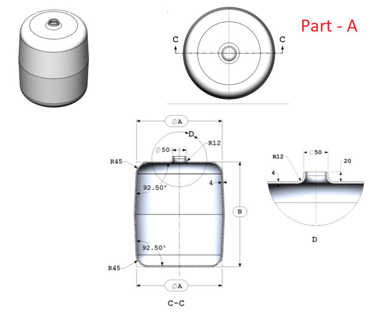 CSWA_Tank | 3D CAD Model Library | GrabCAD