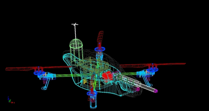 AR drone for fertilization - AutoCAD - 3D CAD model - GrabCAD