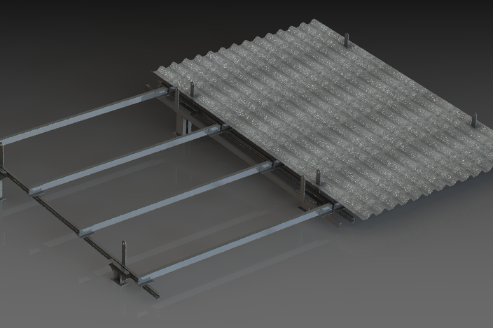 Removable roofing for transformer bay - STEP / IGES, SOLIDWORKS - 3D ...