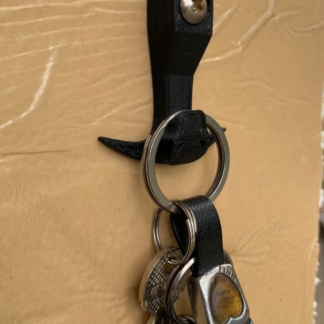 simple key holder for wall | 3D CAD Model Library | GrabCAD