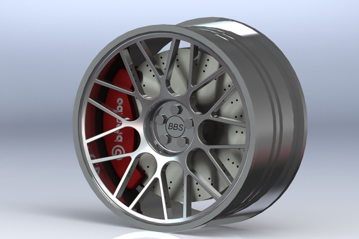Custom car rims - SOLIDWORKS - 3D CAD model - GrabCAD