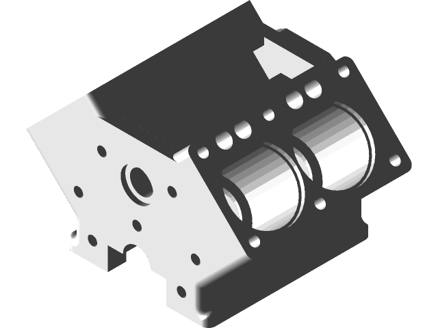V4 engine block | 3D CAD Model Library | GrabCAD