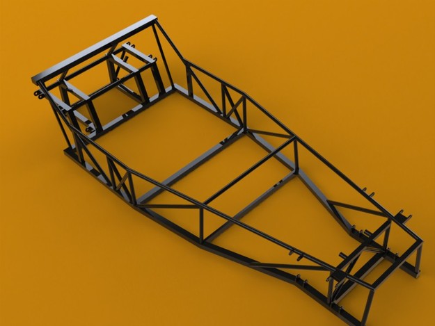 Kitcar Chassis - STL, STEP / IGES, SOLIDWORKS - 3D CAD model - GrabCAD