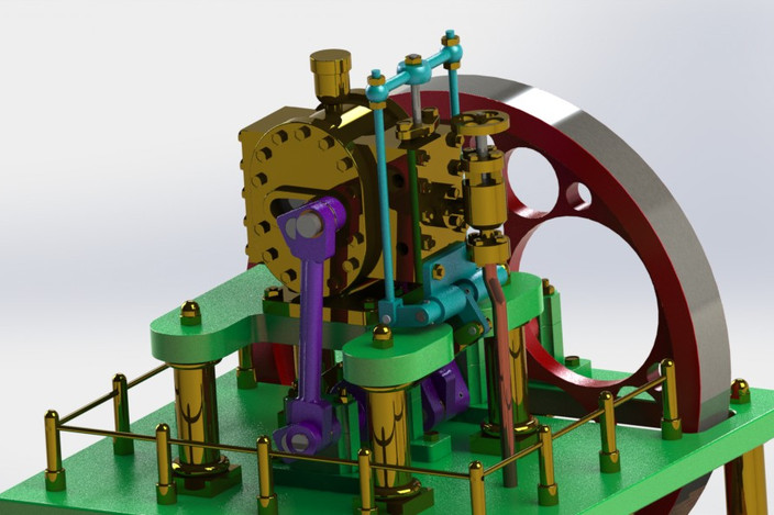 simpson and shipton engine - SOLIDWORKS - 3D CAD model - GrabCAD