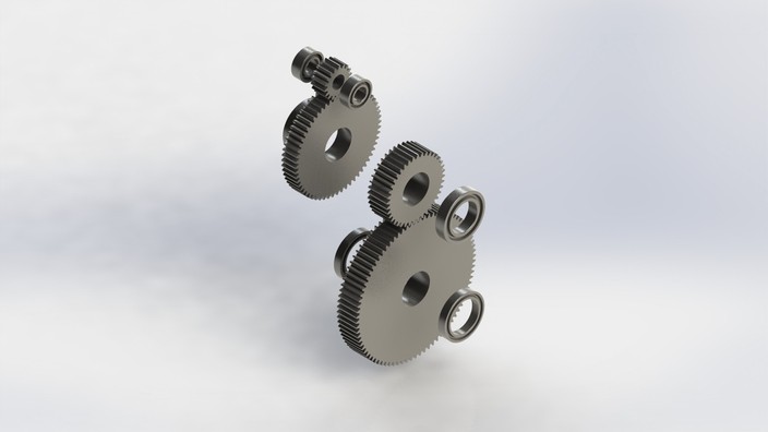 a simple gear box - SOLIDWORKS - 3D CAD model - GrabCAD