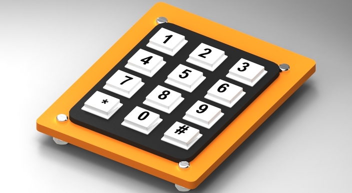 keypad - STL, STEP / IGES - 3D CAD model - GrabCAD