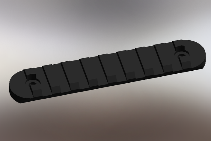 Picatinny Rail - STL, STEP / IGES, SOLIDWORKS - 3D CAD model - GrabCAD