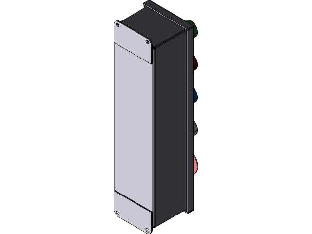 Push Button Enclosure | 3D CAD Model Library | GrabCAD