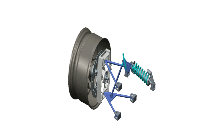 Car Suspension - PTC Creo Elements, STEP / IGES, Other - 3D CAD model ...