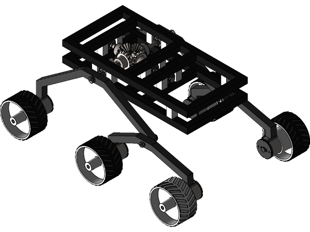 (NASA DESIGNED) Rocker Bogie Rover | 3D CAD Model Library | GrabCAD