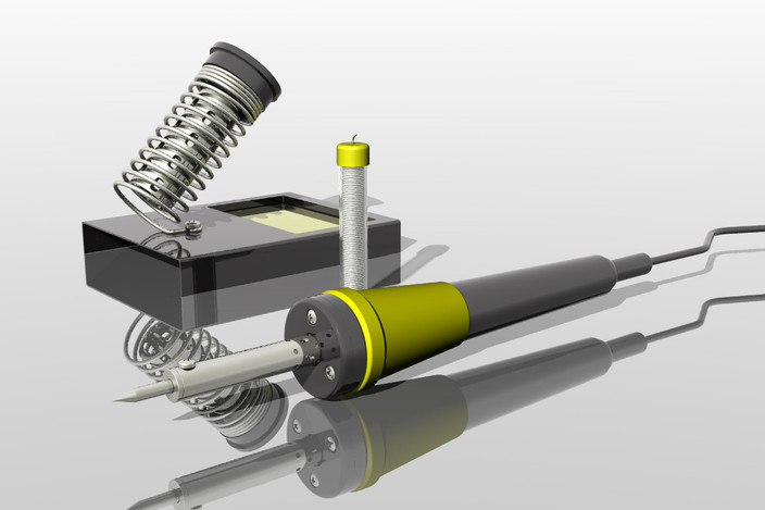soldering iron - STEP / IGES - 3D CAD model - GrabCAD