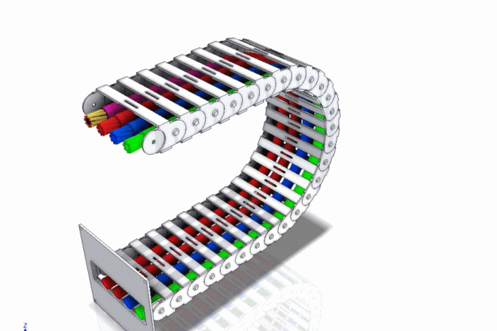 plastic cable drag chain - Autodesk Inventor, STEP / IGES - 3D CAD ...