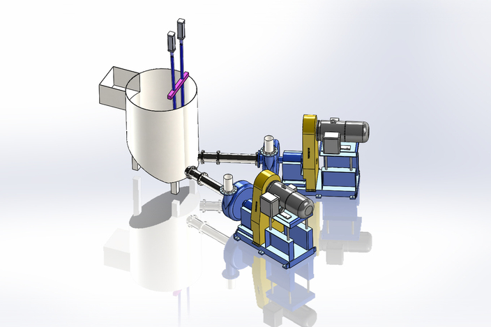 Copper Beneficiation Plant Dart Valve Systems - STEP / IGES - 3D CAD ...