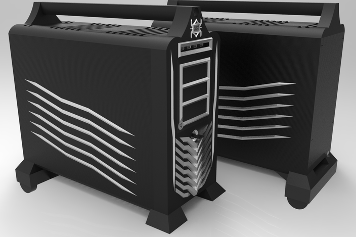 LAN armor PC case idea