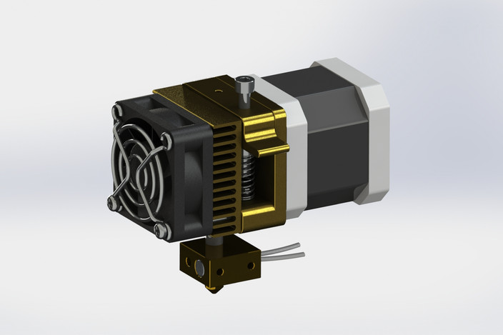 china extruder for 3d printer from Aliexpress - STEP / IGES, SOLIDWORKS ...