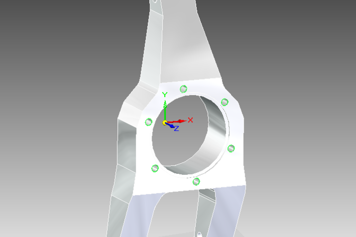 GT40-style Rear Upright - Solid Edge, STEP / IGES - 3D CAD model - GrabCAD