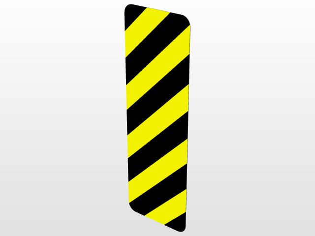 Type 3 Object Marker OM3-R/OM3-L/OM3-C Road Signs | 3D CAD Model ...