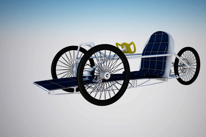 Solar Car Project & Realization - STEP / IGES - 3D CAD model - GrabCAD