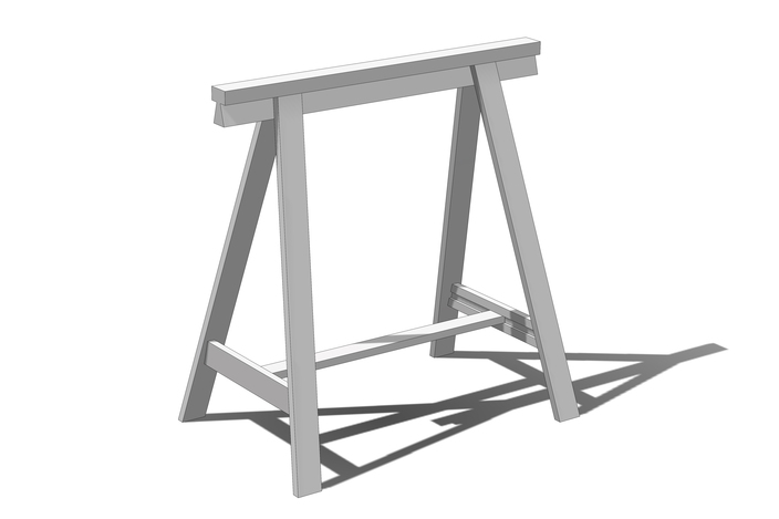 IKEA Oddvald Trestle - STEP / IGES, SOLIDWORKS - 3D CAD model - GrabCAD