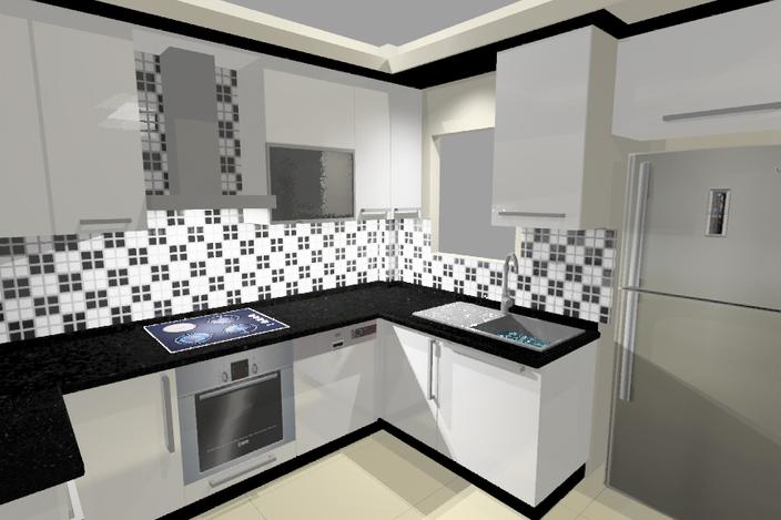 A sample of kitchen - Rhino - 3D CAD model - GrabCAD