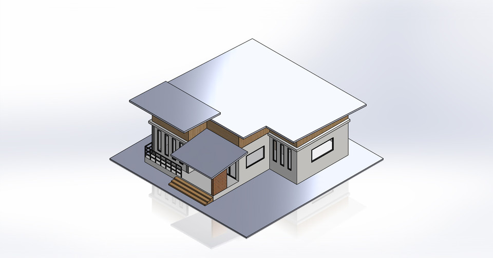Modern Loft House Plans 3d