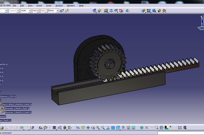 Rack and pinion - CATIA, Other - 3D CAD model - GrabCAD