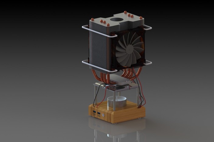 Thermoelectric Generator TEG with candle