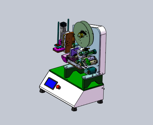 Semi automatic high precision flat labeling machine | 3D CAD Model ...