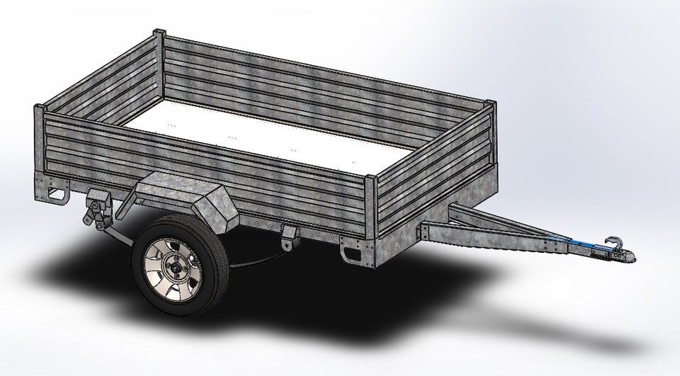 trailer-remork | 3D CAD Model Library | GrabCAD