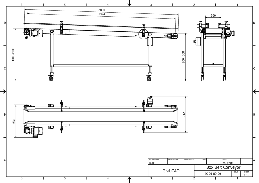Conveyor Belt Cad Drawing at Dorothy Ridley blog