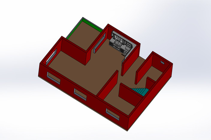 house plans - STEP / IGES - 3D CAD model - GrabCAD
