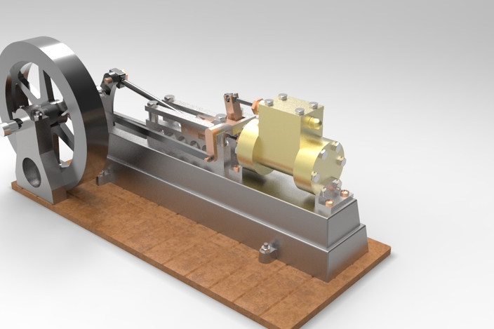 Factory Engine - Miniature - STL, SOLIDWORKS - 3D CAD model - GrabCAD