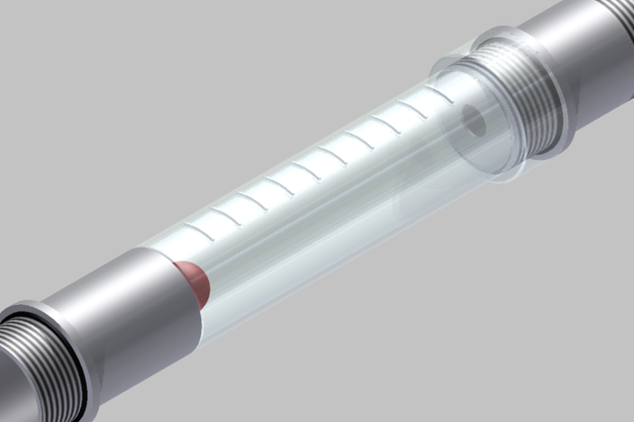 Visual Flow Meter Autodesk Inventor Step Iges 3d Cad Model Grabcad