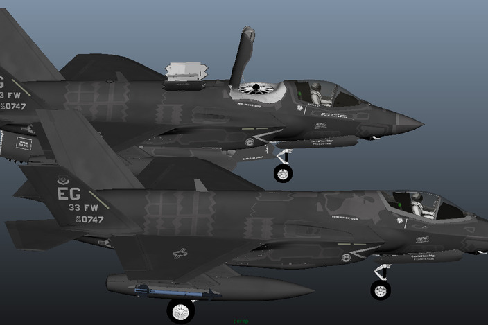 model view - f35 A and B types (JSF) - - 3D CAD model - GrabCAD