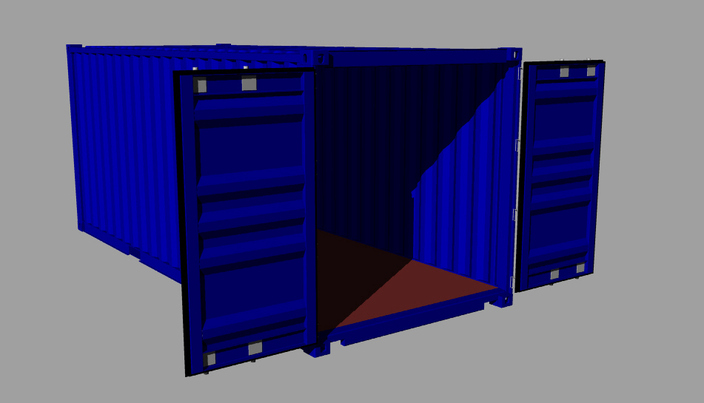 Shipping Container - Rhino, STL, STEP / IGES - 3D CAD model - GrabCAD
