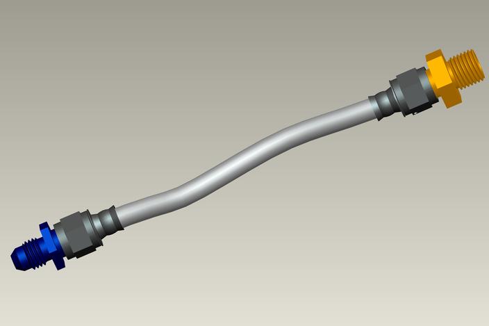 AN and MS fitting hose -- general representation only - threads and ...