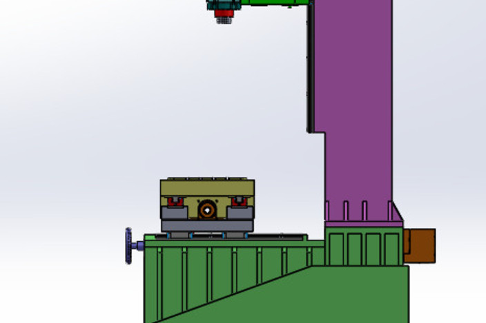 Vertical Milling Machine - STEP / IGES - 3D CAD model - GrabCAD