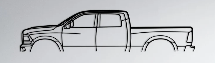 Dodge Pickup Truck Outline