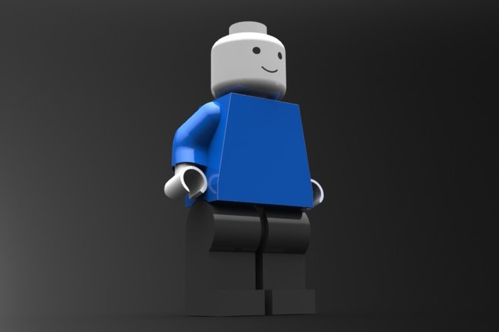 Lego figure - SOLIDWORKS - 3D CAD model - GrabCAD
